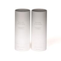 China OEM White Cosmetic Cardboard Tube Packaging 16.8mm to 225mm Diameter with Silk Screen Printing for sale