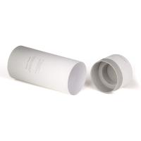 China OEM White Cosmetic Cardboard Tube Packaging 16.8mm to 225mm Diameter with Silk Screen Printing for sale