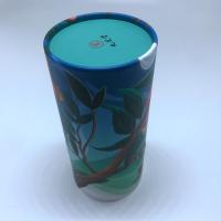 China Biodegradable Green Kraft Paper Tube Recycled Cylinder Mailing Packaging for sale