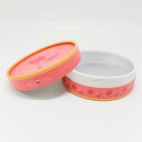 China Round Cardboard Apparel Packaging Paper Boxes for T-Shirt Clothes Skincare 52.3mm Diameter for sale
