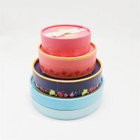 China Round Cardboard Apparel Packaging Paper Boxes for T-Shirt Clothes Skincare 52.3mm Diameter for sale