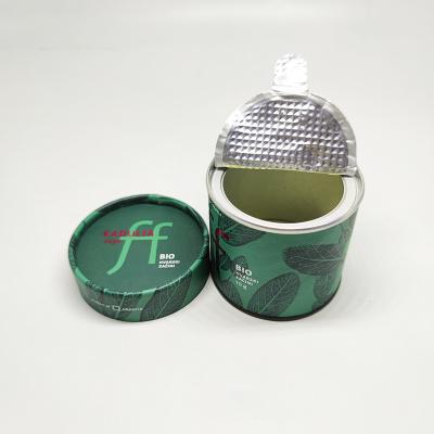China Custom Kraft Paper Tube Packaging with Peel Off Airtight Lid 83.3mm Diameter for sale