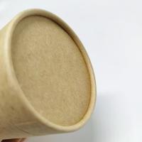 China Custom T Shirt Kraft Paper Cans Packaging Biodegradable With Clear Window for sale