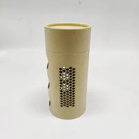China Kraft Round Cylinder Box Cosmetic Gift Packaging Paper Tube 145mm Height 52.3mm Diameter for sale