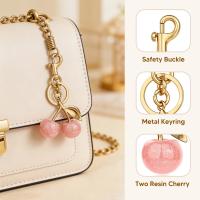 China GUGEER 2 PCS Cherry Bag Charm,cherry Keychain for Women Purse,Cute Resin Cherry Purse Charm for Handbags,Sparkly Red Fruit Key Chain Car Keys Accessories,Kawaii Gifts for Birthday Mom Christmas for sale