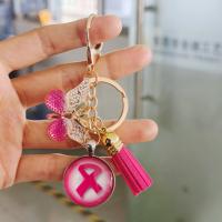 China GUGEER Letter Keychain, pink Butterfly Keychain Cute Resin, Initial Keychain Backpack Charms, Breast Cancer Bag Charms  for Women, Girls for sale