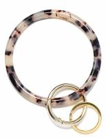 China GUGEER  Key Ring Bracelet Wristlet Keychain Bangle Keyring for Women, Acetate Round Key Chain for sale