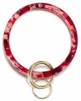 China GUGEER Bangle Key Ring Bracelet Keychain Key Ring Bracelet for Women, Acetate Circle Keyring for Wrist for sale