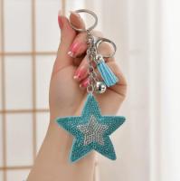 China GUGEER Star Charm Keychain - Cute Bag Purse Handbag Accessories - Tassel Key Chain for Women Men for sale
