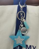 China GUGEER Star Charm Keychain - Cute Bag Purse Handbag Accessories - Tassel Key Chain for Women Men for sale