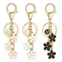China GUGEER Cute Flower Initial Letter Keychain for Women, Flower Charms, Bag & Purse Charms for Handbags & Backpacks Accessories for sale