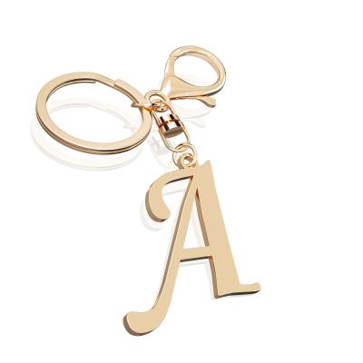 China GUGEER Letter Keyring Alphabet Initial Keychain, Metal Letter Key Ring for Women Men Handbag Wallet Purses Letter for sale