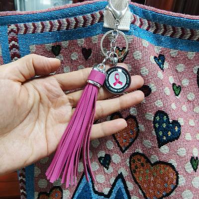 China GUGEER Personalised logo Letter Keychain - Gold Resin Heart Keyring with Beige Tassel, Custom Initial Charm for Backpacks, Car Keys, Gifts for Women & Kids for sale