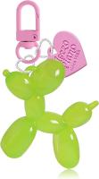 China GUGEER Green Jelly Balloon Dog Design Keychain for Women, Cute Girls Key Chain, Heart Keychains Bag Charms Accessories for Car Purse Backpack for sale
