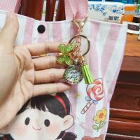China GUGEER Personalized logo Exquisite Butterfly Keychain,Tassel Pendant Keychain Fashion Key Ring Decorative Bag Accessory for Women Ladies for sale