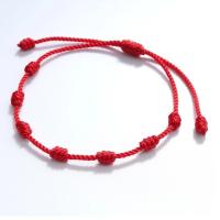 China GUGEER Original 7 Chakra Red Knotted Bracelet - Against Evil Eye - Red Thread Protection Negative Energy - Good Luck Charm - Woman Man Kids Couple Friends for sale
