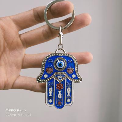 China GUGEER Hanging Hand of Fatima Blue with Turkish Eye Decorative Door and Window Amulet Protector for Home Ornament and Practical for Wall and Office for sale