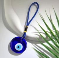 China GUGEER Blue Evil Eye Glass Hanging Pendant Car Rearview Evil Eye Charm Ornament Turkish Greek Amulet Wall Decor Accessories for Good Luck Protection for sale
