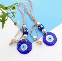 China GUGEER Blue evil eye Bag Charms Home Protection Charm - Evil Eye Wall Decor - Turkish Nazar Amulet for sale