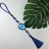 China GUGEER Evil Eye Keychains Lucky Charms Protection Charm for Women Men Car Key Ring Bag Purse Accessories for sale