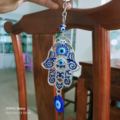 China GUGEER Blue Evil Eye Keychains Purse Charms Wall Hanging Amulet for Good Luck and Protection at Home for sale