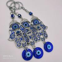 China GUGEER Blue Evil Eye Keychains Purse Charms Wall Hanging Amulet for Good Luck and Protection at Home for sale