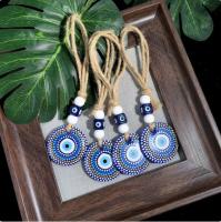 China GUGEER Bag Charms Purse Charms Blue Turkish Eye, Evil Eye Blessing Gift 5 cm Amulet Pendant Protection Good Luck Charms for Hanging Lucky Amulet for Home Office and Car Decoration for sale