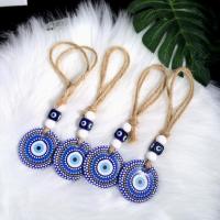 China GUGEER Bag Charms Purse Charms Blue Turkish Eye, Evil Eye Blessing Gift 5 cm Amulet Pendant Protection Good Luck Charms for Hanging Lucky Amulet for Home Office and Car Decoration for sale