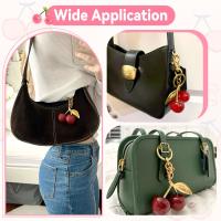 China GUGEER Cherry Bag Charm Cute Key Chains Cherry Purse Charms for Handbags, Strawberry Keychain Mother's Day Gifts for sale