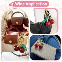 China GUGEER Cherry Keychain Bag Charm for Purses–Cute Keyring Accessories for Women, Fashionable Handbag Charms for Car Keys for sale