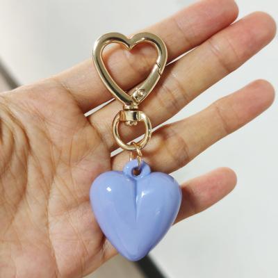 China GUGEER  Love Heart Keychain Heart Bag Charms for Handbags Bag Purse Heart Keychain Valentine's Day Gift for Women Girls for sale