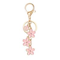 China GUGEER Cute Flower Initial Letter Keychain for Women, Flower Charms, Bag & Purse Charms for Handbags & Backpacks Accessories for sale