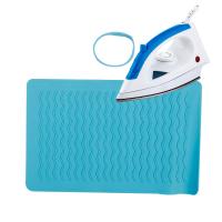 China Custom Color Silicone Heat Resistant Mat for Flat Iron 205x108x115mm for sale