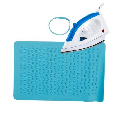 China Custom Color Silicone Heat Resistant Mat for Flat Iron 205x108x115mm for sale