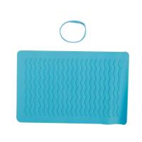 China Custom Color Silicone Heat Resistant Mat for Flat Iron 205x108x115mm for sale