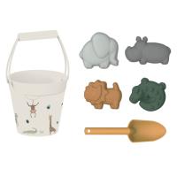 China Wholesale Silicone Beach Toy Set Kids Summer Sand Bucket 450g Non Toxic for sale