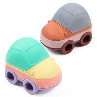 China Education Silicone Car Stacking Building Blocks Stackers Toddler Toys for sale