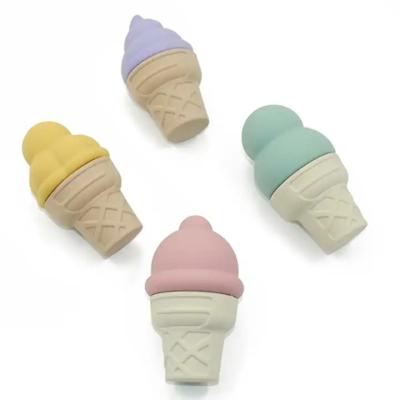 China Food Grade Silicone Ice Cream Sand Toys Set 4pcs Beach Children Summer Mold for sale