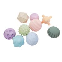 China 100% Silicone Sensory Ball Set 9pcs 5pcs Textured Montessori Baby Toys for sale
