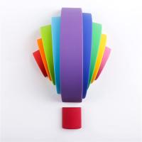 China Food Grade Silicone Rainbow Stacking Blocks 7 Piece Educational Toy for Kids for sale