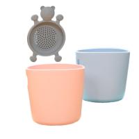 China Portable Silicone Beach Toy Bucket Set 120mm Food Grade BPA Free Kids Sand Toys for sale