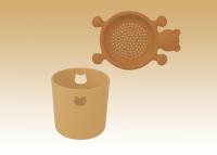 China Portable Silicone Beach Toy Bucket Set 120mm Food Grade BPA Free Kids Sand Toys for sale