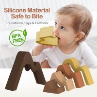 China Baby Soft Stacking Blocks Building Teethers Toys Silicone Stacks for sale