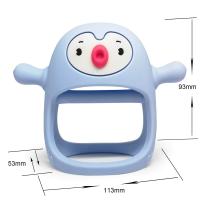China Food Grade Silicone Baby Teether Pacifier 0-6 Months Hand Wrist Teething Toy 55g for sale