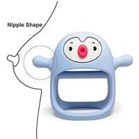 China Food Grade Silicone Baby Teether Pacifier 0-6 Months Hand Wrist Teething Toy 55g for sale