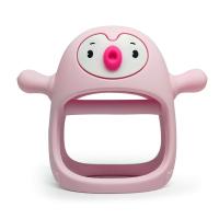 China Food Grade Silicone Baby Teether Pacifier 0-6 Months Hand Wrist Teething Toy 55g for sale