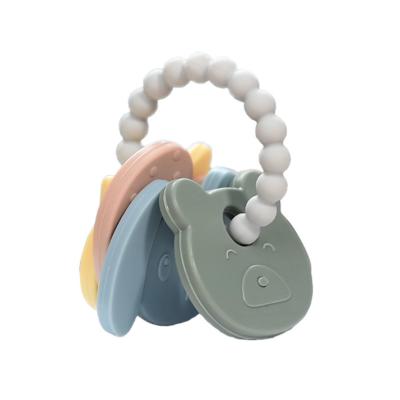 China Food Grade Silicone Baby Teether Set 5 Pack 160g BPA Free Teething Toy for sale