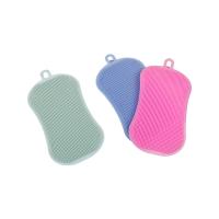 China Silicone Kitchen Cleaner Brush Multi-Function Bath Brush 15.5x8x1.2cm 35g for sale