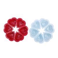China 6 Cavity Heart Shape Silicone Cake Mold 250mm Food Grade Nonstick Baking Mold for sale