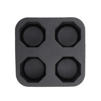 China 4-Cube Flexible Silicone Ice Cube Tray 125mm Food Grade BPA Free for Whisky Cocktail for sale